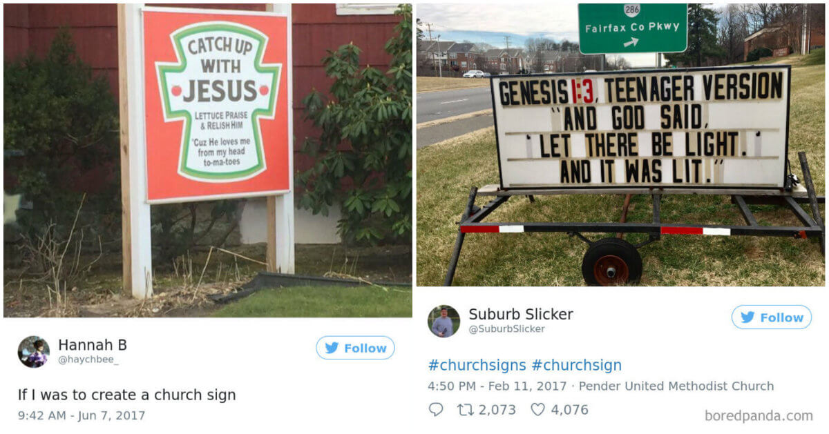 These Church Signs Are So Hilarious We're Pretty Sure We Can Hear God ...
