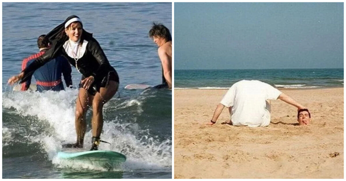 Sun, Sea, Surf... and Some Very Silly Photos: Hilarious Beach Pics That ...