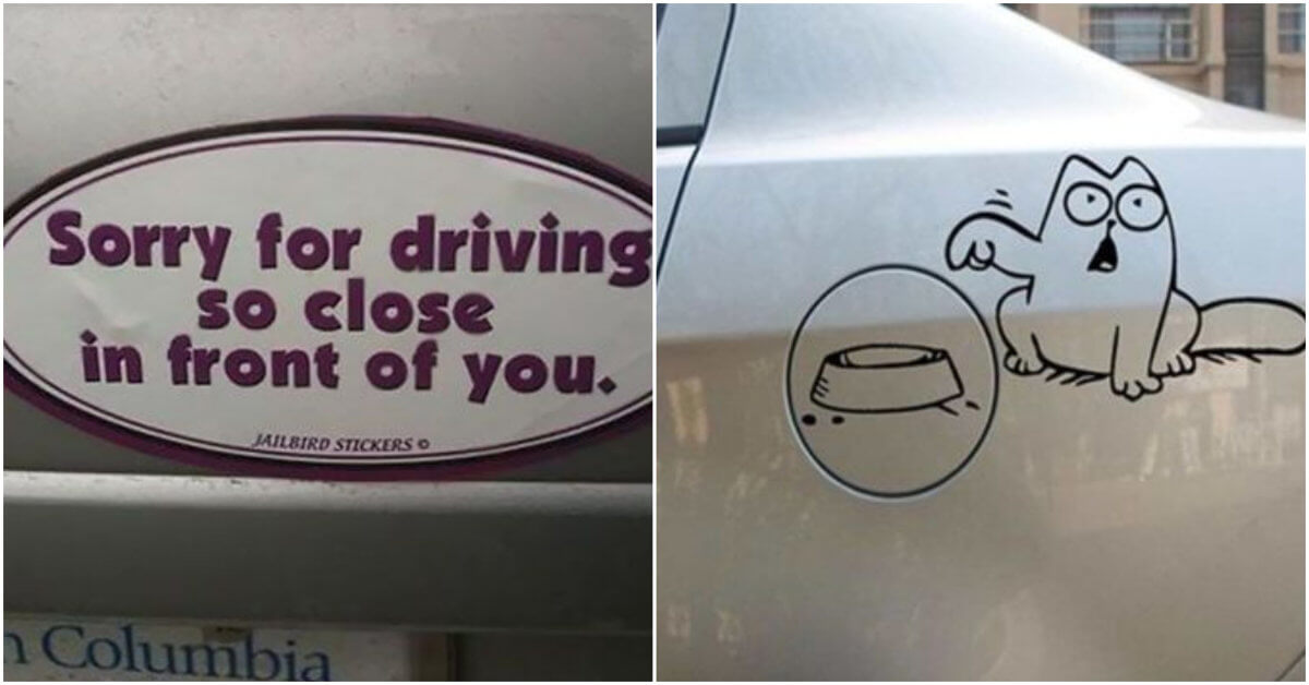 40 Weird, Wonderful, And Funny Bumper Stickers | WithTheFirstPick